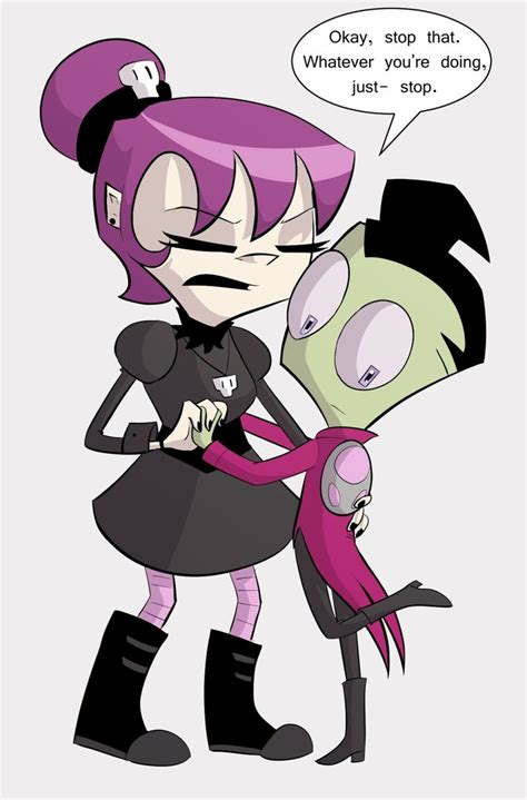 Zim And Gaz Dancing Xd Invader Zim Characters Invader Zim Cartoon