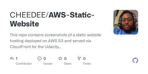 Github Cheedee Aws Static Website This Repo Contains Screenshots Pf A Static Website Hosting