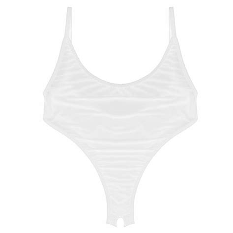Women Mesh See Through Bodycon Bodysuit High Cut Thong Leotard Swimwear Monokini Ebay