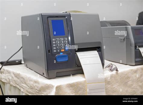 Bar Code Printer Stock Photo Alamy
