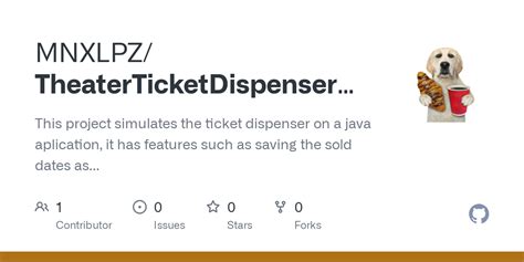 Github Mnxlpztheaterticketdispensersimulation This Project Simulates The Ticket Dispenser On
