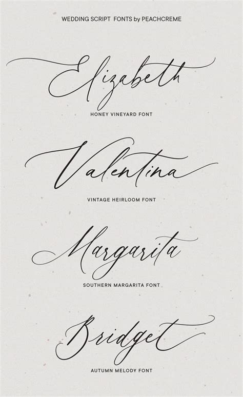 Wedding Fonts Wedding Fonts Wedding Script Fonts Modern Calligraphy Fonts