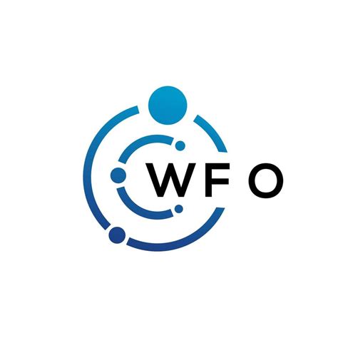 Wfo Letter Technology Logo Design On White Background Wfo Creative