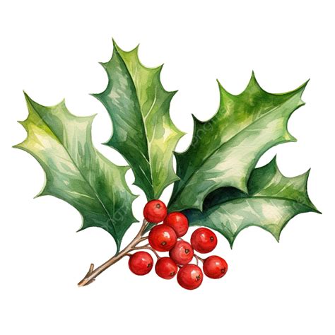 수채화 홀리 클립 아트 수채화 크리스마스 손 Png 일러스트 및 이미지 에 대한 무료 다운로드 Pngtree