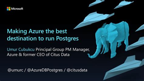 Making Azure The Best Destination To Run Postgres European Virtual