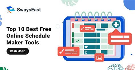 Top 10 Best Free Online Schedule Maker Tools Swayseast
