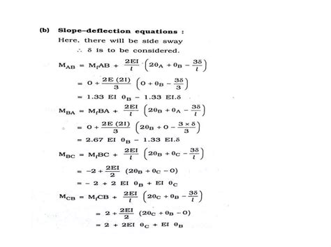 Analysis Of Frames Using Slope Deflection Method Pptx