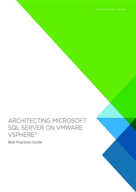 Sql Server在vmware上的最佳实践指南 Vm技术库