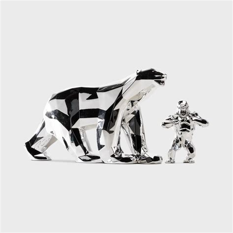 Ours Pompon Chromed Richard Orlinski Artemus Editions En