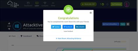 Tryhackme Attacktivedirectory Kerberos Smb Passthehash Ilkin