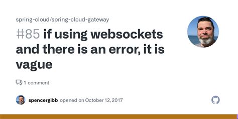 If Using Websockets And There Is An Error It Is Vague · Issue 85 · Spring Cloudspring Cloud
