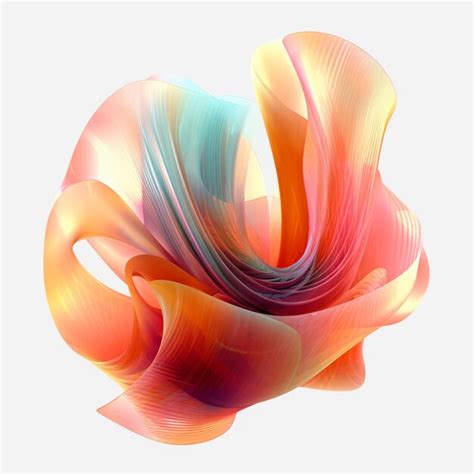 Premium Ai Image There Is A Colorful Abstract Design With A Curved Design Generative Ai