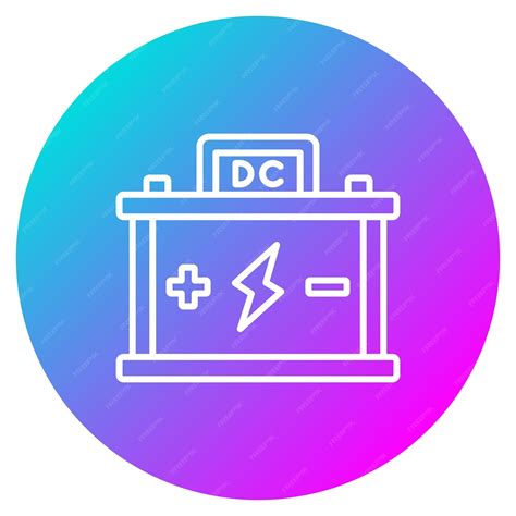 Premium Vector Dc Voltage Source Vector Illustration Style
