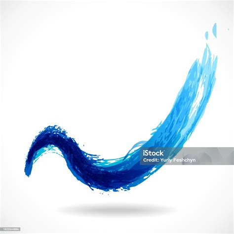 블루 잉크 스플래시 로고 추상적 인 다채로운 물 파 에코 유체 스트림 설계 벡터 아쿠아 그런지 개념 템플릿 0명에 대한 스톡 벡터 아트 및 기타 이미지 Istock