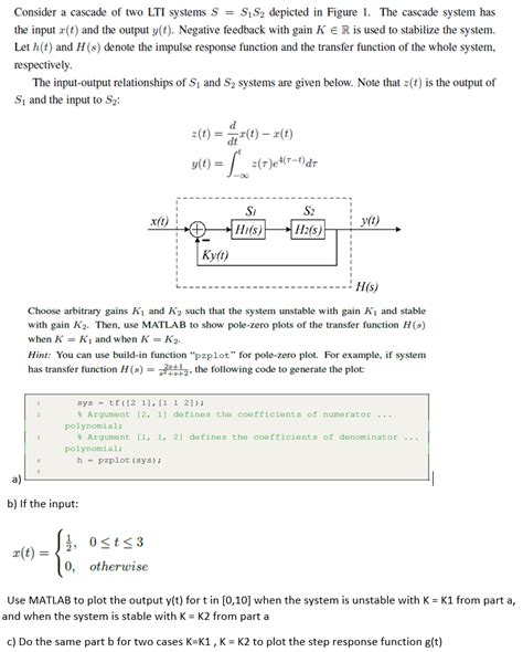 Solved Consider A Cascade Of Two Lti Systems S Sis2