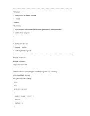 Assignment 31 ARRAY DESIGN Docx Program Assignment 31 ARRAY