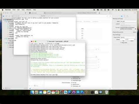 How To Install Podfile In Xcode Project Pods Ios Swift Youtube