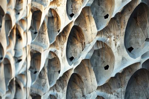Interesting Pattern On Wall Surface Premium Ai Generated Image