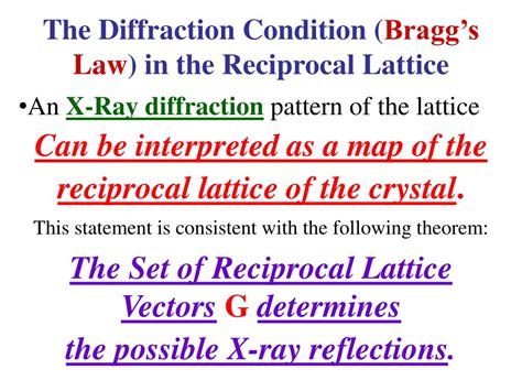 Ppt Chapter 2 Wave Diffraction And The Reciprocal Lattice Continued Powerpoint Presentation