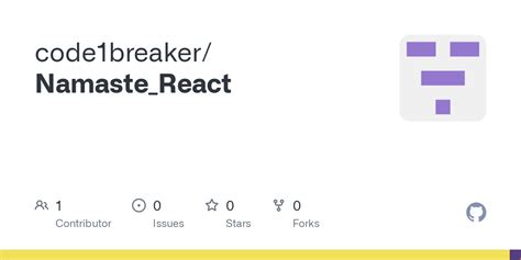 Github Code1breaker Namaste React