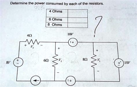 Solved Text Current Source 3a And Voltage Source 10v Determine The Power Consumed By Each Of
