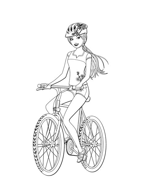 Как нарисовать девочку которая катается на велосипеде 85 фото