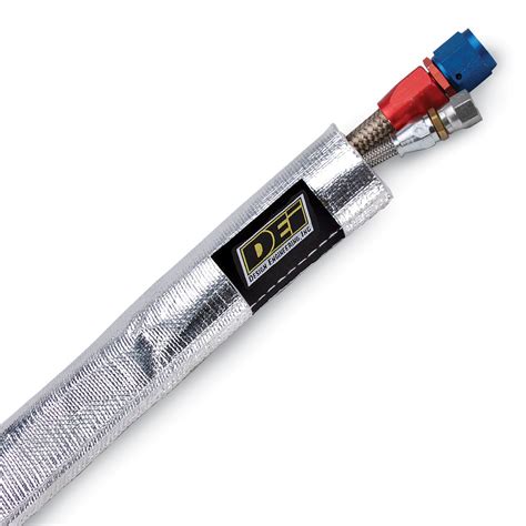 Dei Heat Sheath 34in X 3ft Aluminized Sleeving Sewn Edge Irace