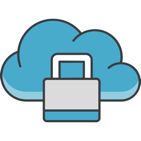 Cloud Computing Generic Blue Icon