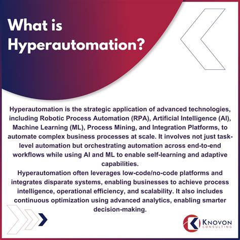 Knovon Consulting On Linkedin Hyperautomation Digitaltransformation Intelligentautomation…