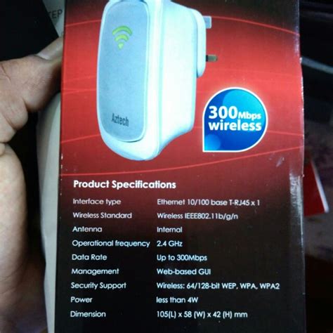 Aztech Wifi Repeater Computers And Tech Parts And Accessories Networking On Carousell