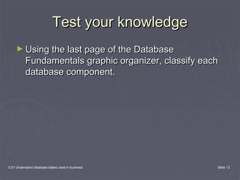 5 01 Database Fundamentals PPT