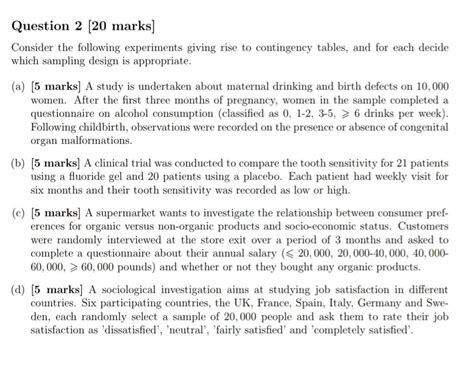 Solved Question Marks Consider The Following Chegg Com