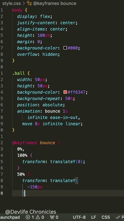 Unleash The Bounce Css Animation Tutorial 🚀 Frontenddevelopment