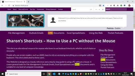 searching a web page in chrome sharon s shortcuts