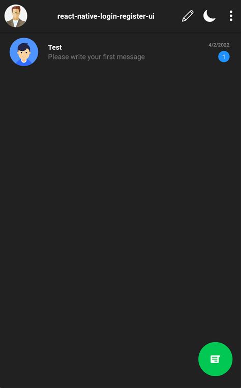 Github Hirishu10reactnative Login Register Ui With Chatapp Functionality Simple Reactnative