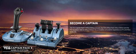 Thrustmaster Tca Captain Pack X Airbus Edition Airbus Sidestick And Throttle Quadrant 4 Swappable