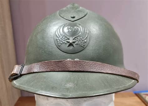 Sold Ww2 French Air Force M26 ‘adrian Helmet Peaks Militaria