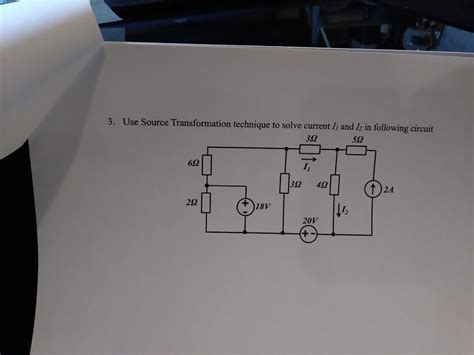 Solved Use Source Transformation Technique To Solve Current