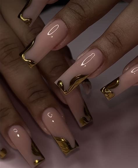 Pin By Jhanaé Ottey On Nails Stylish Nails Gel Nails Gold Nails