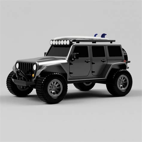 D Printable Jeep Wrangler Fully Printable By Soarpix D Designs