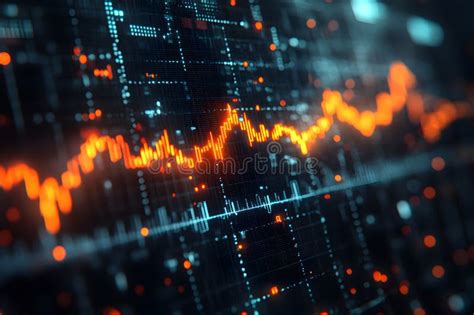 Dynamic Digital Data Analysis With Vibrant Light Patterns For Technology And Finance Concepts