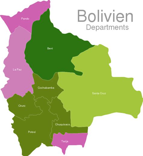 Bolivia Departments Interactive Javascript Map Javascript