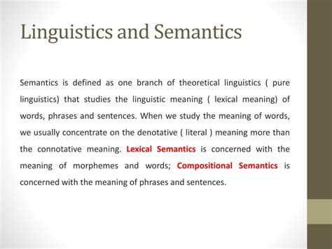 Ppt Ling 304 Semantics Powerpoint Presentation Free Download Id 2641120