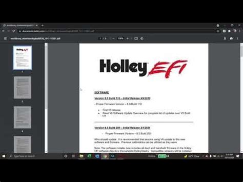 Holley Efi V6 Firmware And Software Build 220 Overview Yes You Should