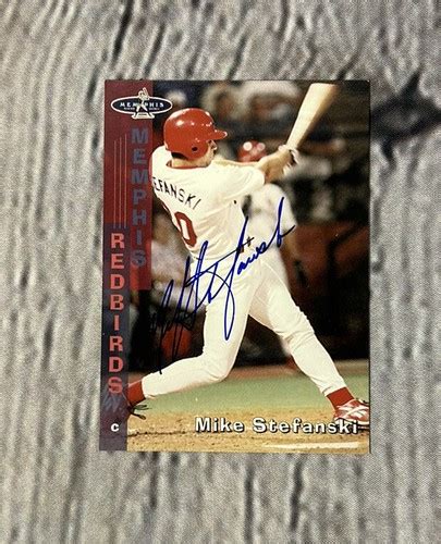 1998 Memphis Redbirds Grandstand 23 Mike Stefanski Signed Auto Baseball Card Ebay