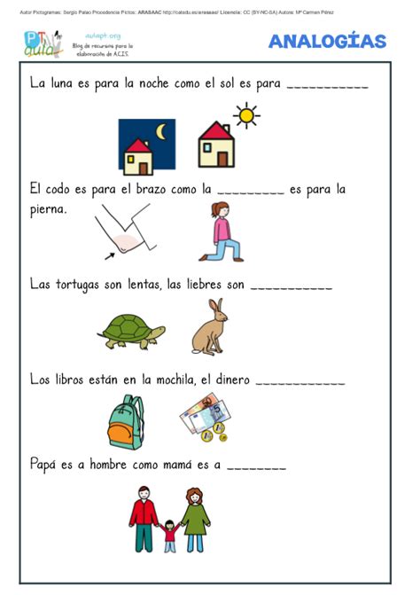 Las Analogías Consisten En Comparar O Relacionar Conceptos Objetos O