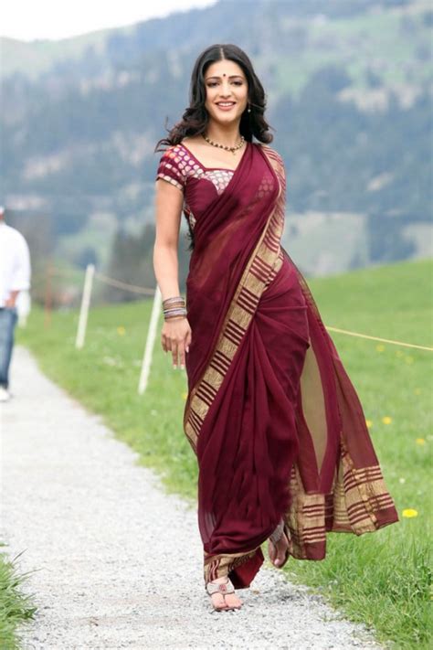 Actress Photo Galleries Shruti Hassan Half Saree Stills