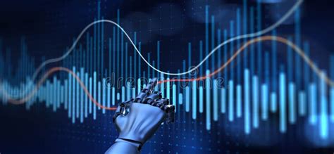 ai driven data interaction and analytics visualization 3d render stock