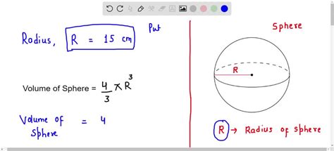 solved the diameter of a sphere is 15 inches what is the volume of