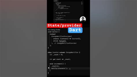 Flutter Dart Software Coding Provider State Cleancode Developer Mobiledevelopment Youtube